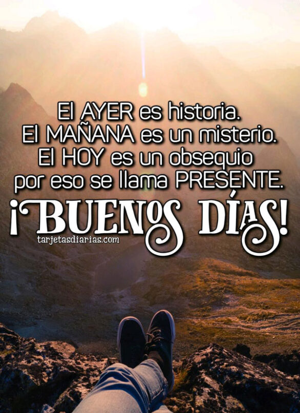 EL DÍA DE HOY ES UN OBSEQUIO POR ESO SE LLAMA, PRESENTE - Tarjetas Diarias