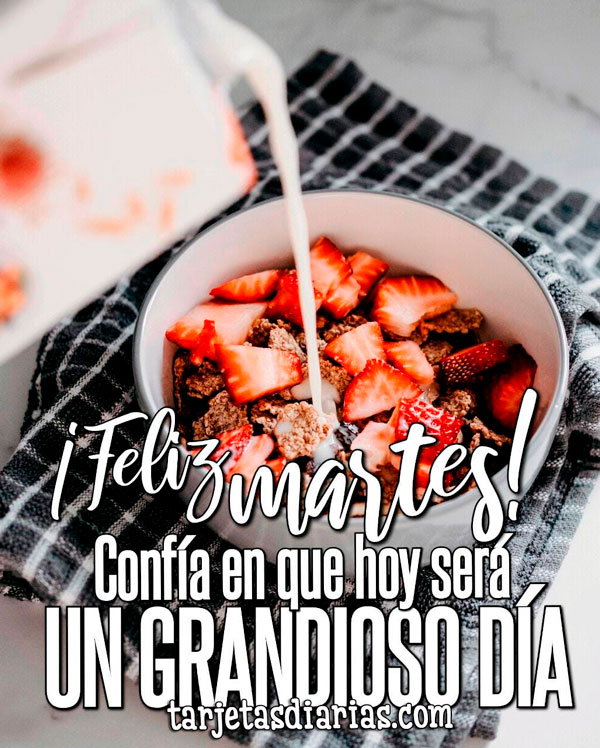 CONFÍA EN QUE HOY SERÁ UN GRANDIOSO DÍA - Tarjetas Diarias