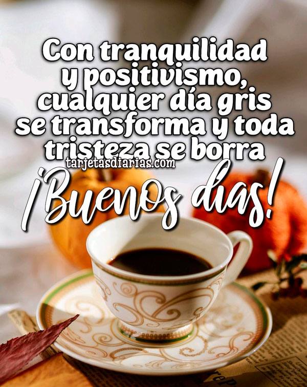 CON TRANQUILIDAD Y POSITIVISMO CUALQUIER DÍA GRIS SE TRANSFORMA Y TODA ...