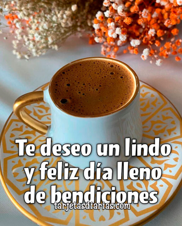 TE DESEO UN LINDO Y FELIZ DÍA LLENO DE BENDICIONES - Tarjetas Diarias