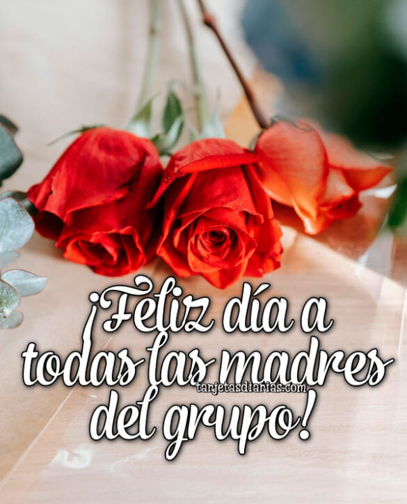 ¡FELIZ DÍA A TODAS LAS MADRES DEL GRUPO! - Tarjetas Diarias