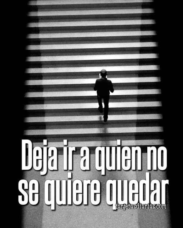 DEJA IR A QUIEN NO SE QUIERE QUEDAR - Tarjetas Diarias