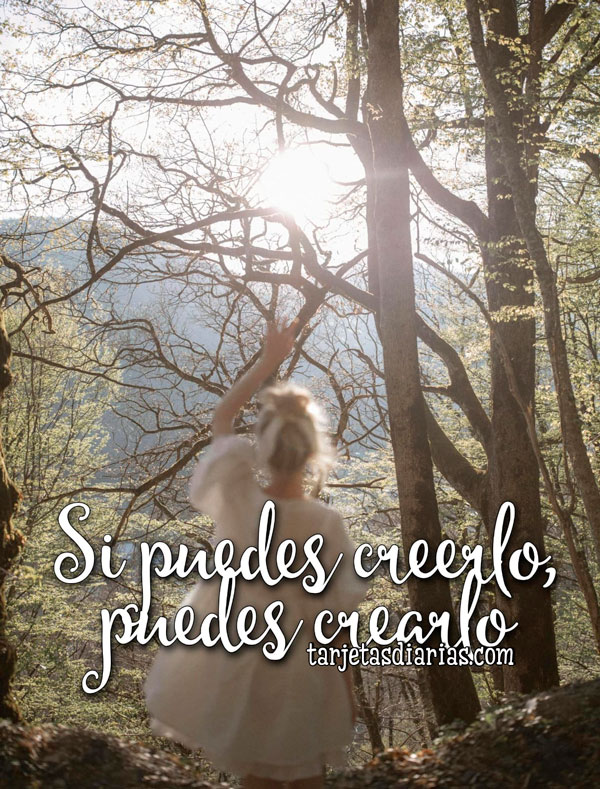 SI PUEDES CREERLO, PUEDES CREARLO - Tarjetas Diarias