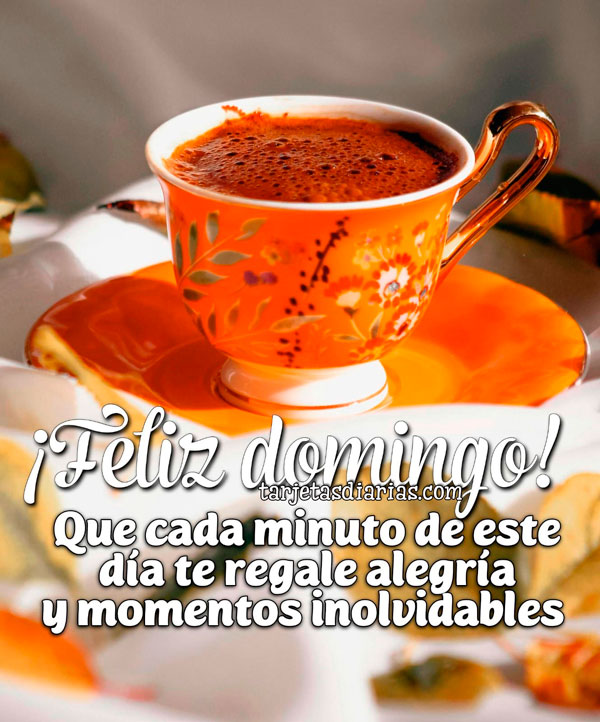 ¡FELIZ DOMINGO! QUE CADA MINUTO DE ESTE DÍA TE REGALE ALEGRÍA Y ...