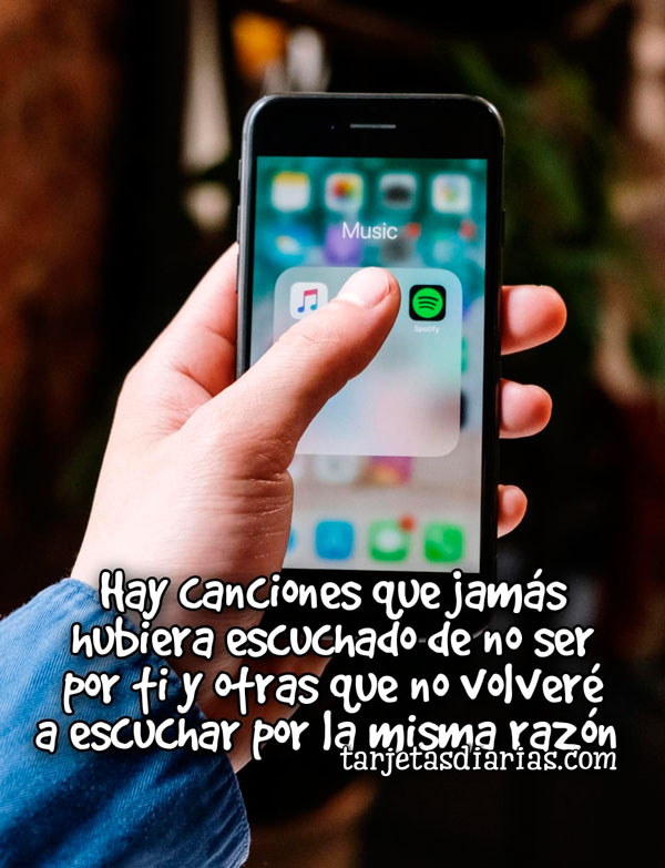HAY CANCIONES QUE JAMÁS HUBIERA ESCUCHADO DE NO SER POR TI Y OTRAS QUE ...