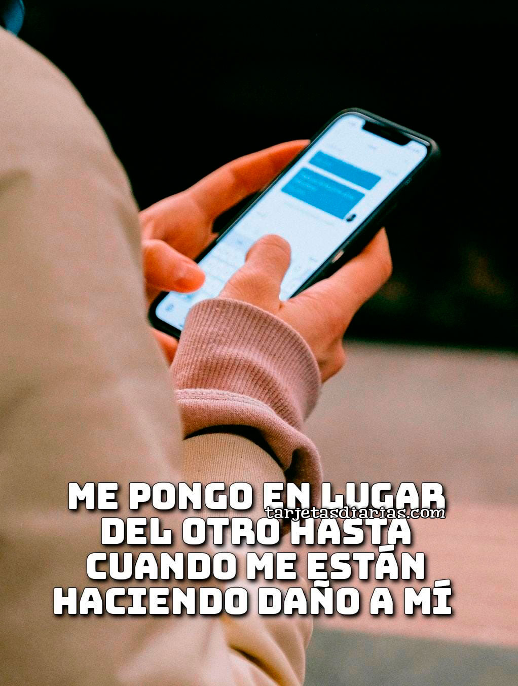 ME PONGO EN EL LUGAR DEL OTRO HASTA CUANDO ME ESTÁN HACIENDO DAÑO A MÍ ...